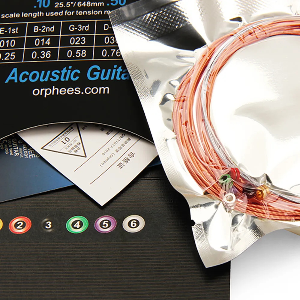 Orphee Acoustic Guitar Strings SA Series Medium Light Extra Light ...