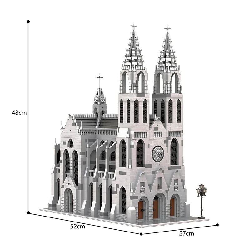 Architecture Model Kits: Large Modular Gothic Cathedral Building Set ...