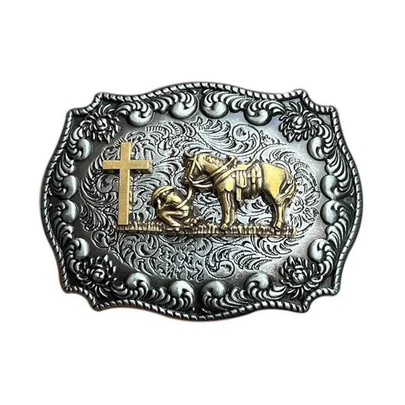 Western Cowboy Buckle Metal Bull/Skull Belt Buckle Fashion Accessories ...