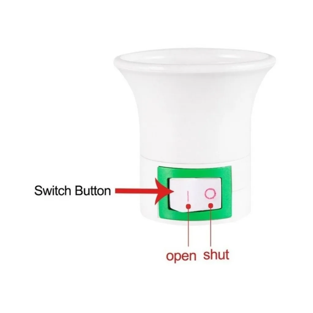 DHgate.com:2024E27 LED Light Socket Lamp Holder with EU/US Plug and On/Off Switch - Energy ...
