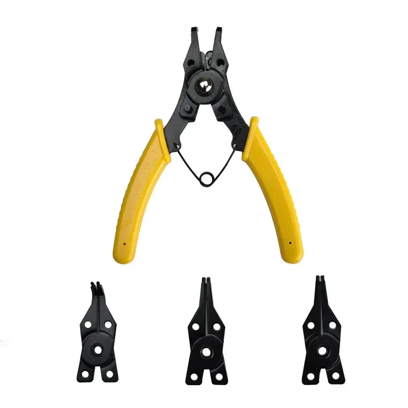 Professional 4-in-1 Snap Ring Pliers: Multi-Tool Crimper, Internal & External Ring Remover from ...