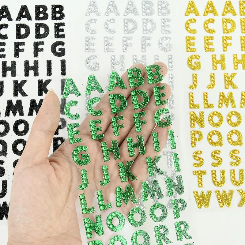 Wholesale Glitter A Z Alphabet Letters Alphabet Stickers Set For ...