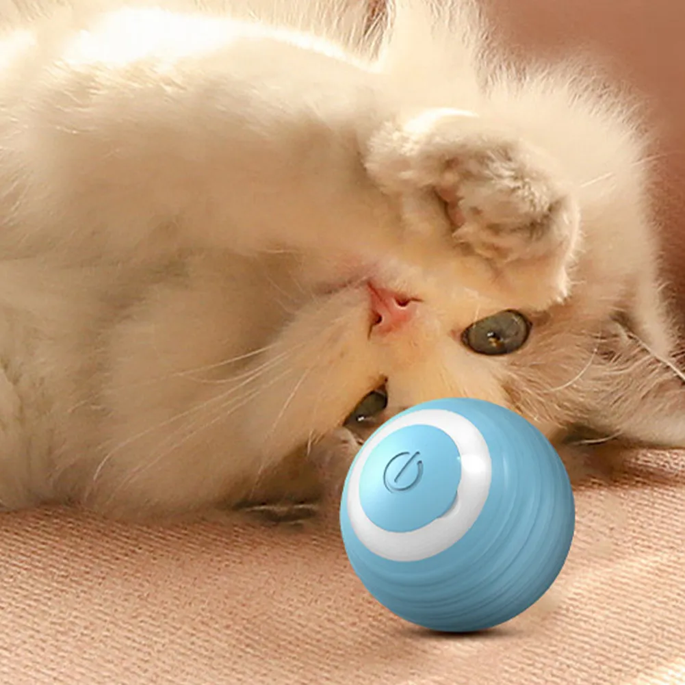 Rechargeable Smart Motion Sensor Cat Toy Ball With LED Lights Automatic ...