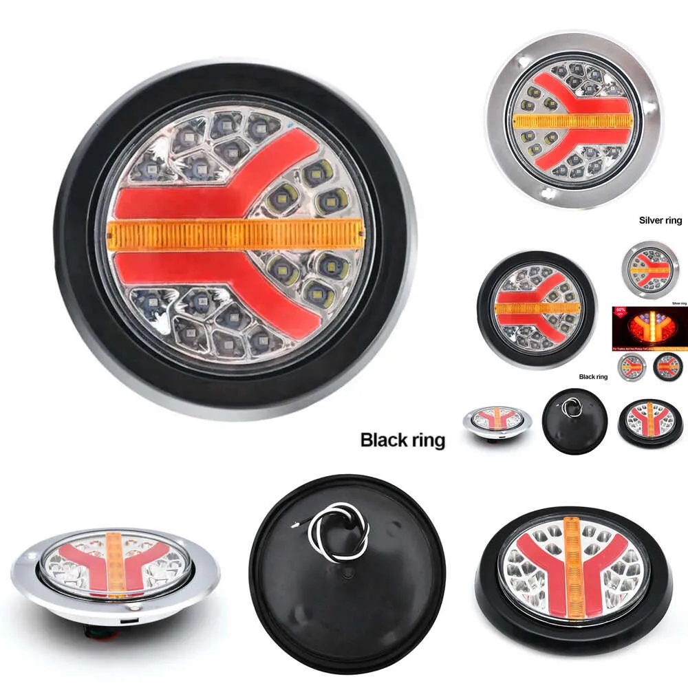 4 Round LED Tail Lights For Trucks, Trailers, 4x4 Vans, And Pickups ...