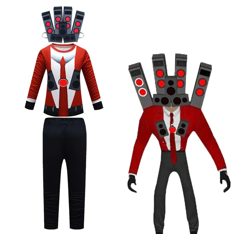 Skibidi Kids video camcorder Cosplay Costume with Speaker, Toilet, and ...