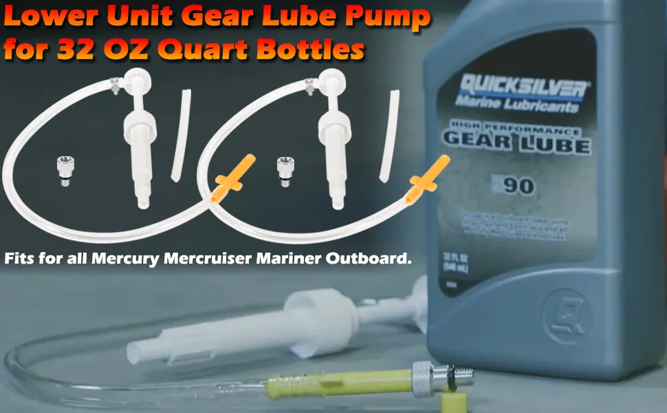 Marine Lower Unit Gear Lube petrol pumps for Standard Quart Bottles ...