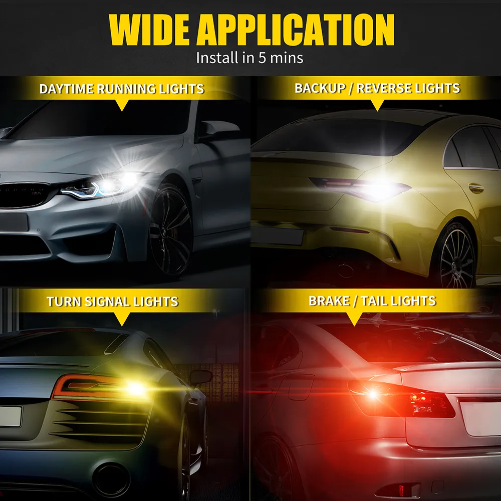 DHgate.com:6000K P21W LED Reverse Brake Tail Lights - Ultra Bright ...
