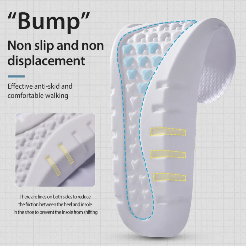 Foam Shoe Inserts Latex Memory Foam Sport Insoles, High Elastic Shoe ...