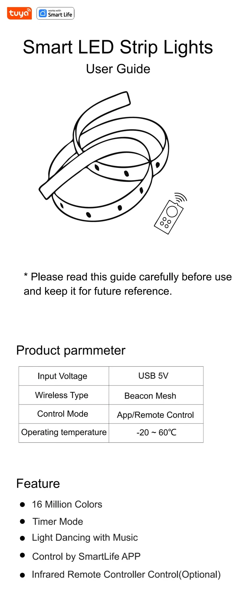 Flexible RGB led strip with Bluetooth APP Control, Music Sync, Color ...
