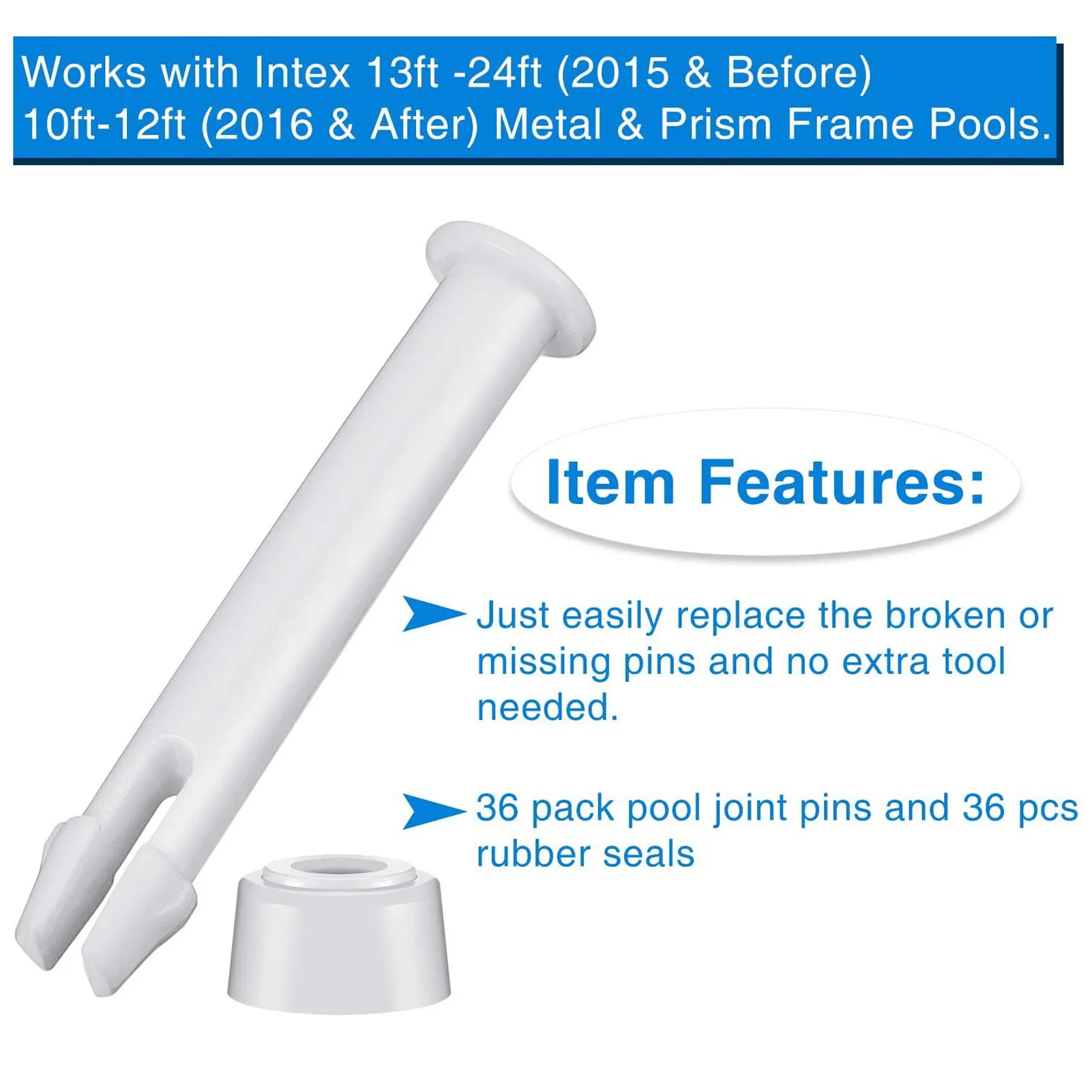 Joint Fastener Kit: Durable PVC Connector Pins, Practical Replacement ...