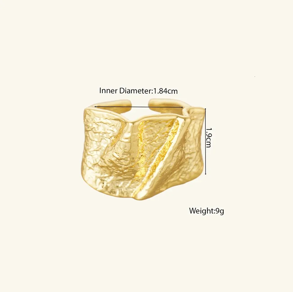 Gold Plated Stainless Steel Rings - Waterproof, No Fade, Open Style ...