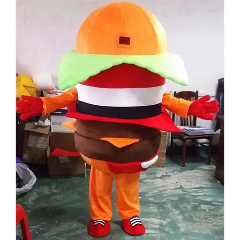 Halloween Adult Size Burger Mascot Costume Suit for Parties, Cartoon ...