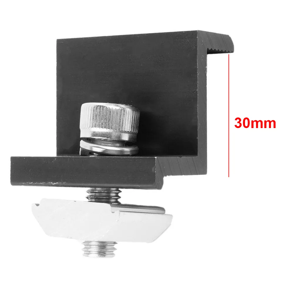 Solar Lamp Pole Mount Adjustable Bracket Clamp Aluminum End/Middle ...