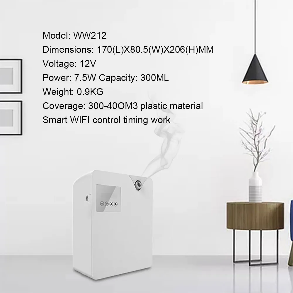2024300ml Wall-Mounted Smart Aroma Diffuser Machine with Wi-Fi Control ...