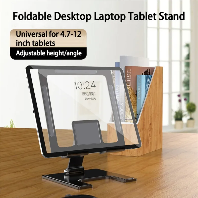 Tablet Stand Holder Adjustable Desk Stand for Tablets up to 12 in Wide ...