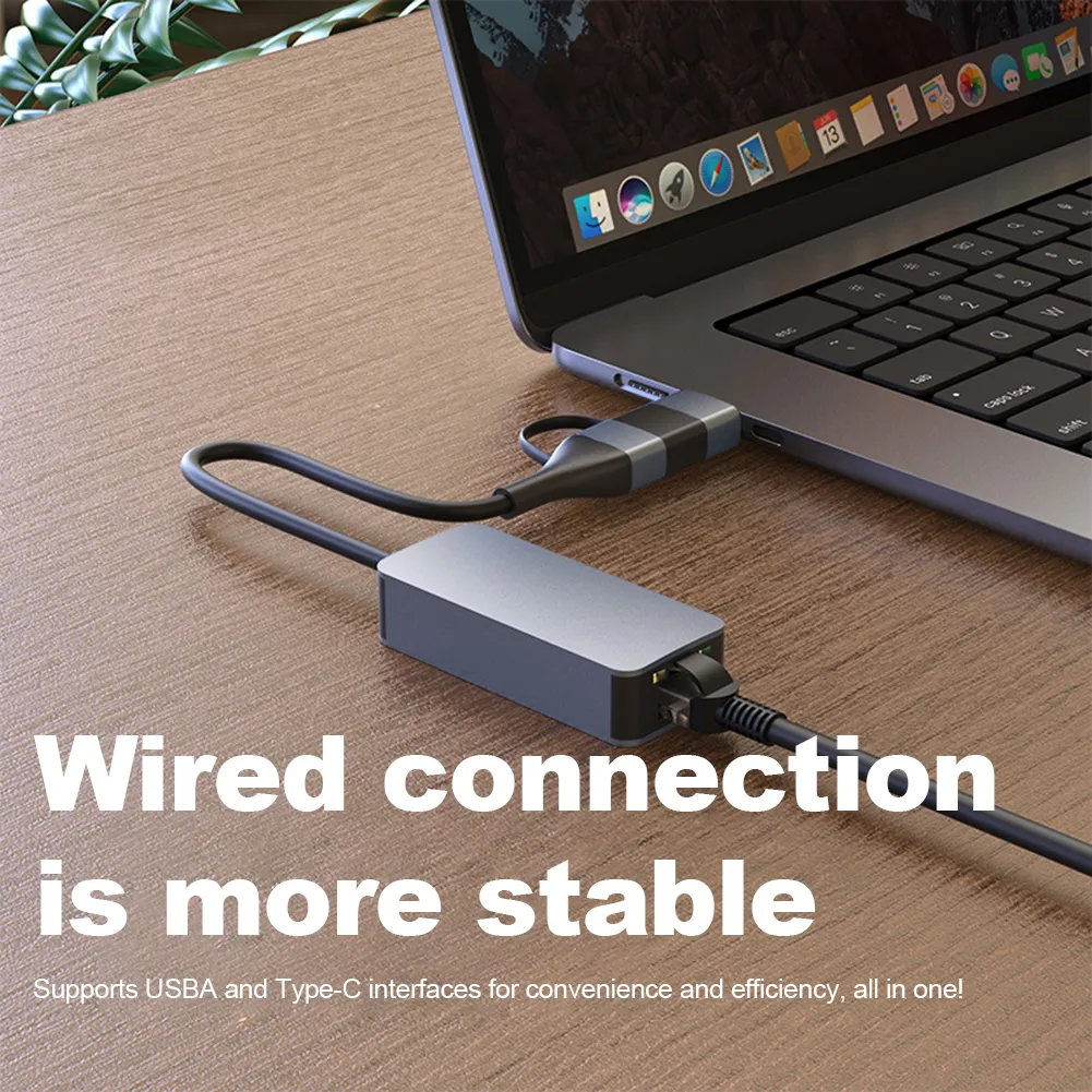 Type-A/Type-C to 2.5G Ethernet Adapter, 2500Mbps USB 3.0 External ...