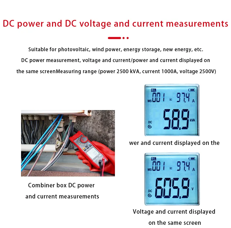 UNI-T UT219PV Digital Clamp Meter AC DC Pliers Ammeter Voltmeter 1000A ...