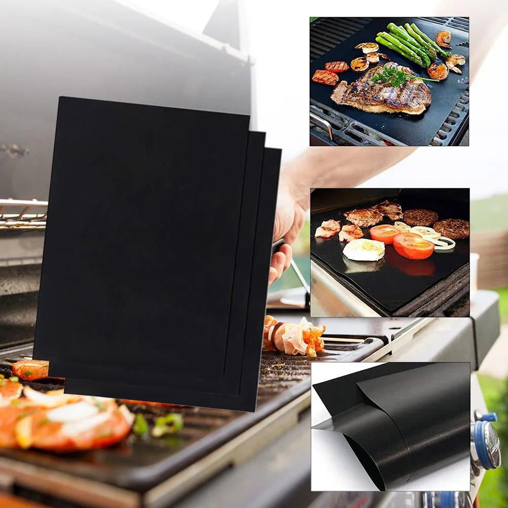 DHgate.com:10PCS Non-stick BBQ Grill Mat - Reusable Heat Resistant ...