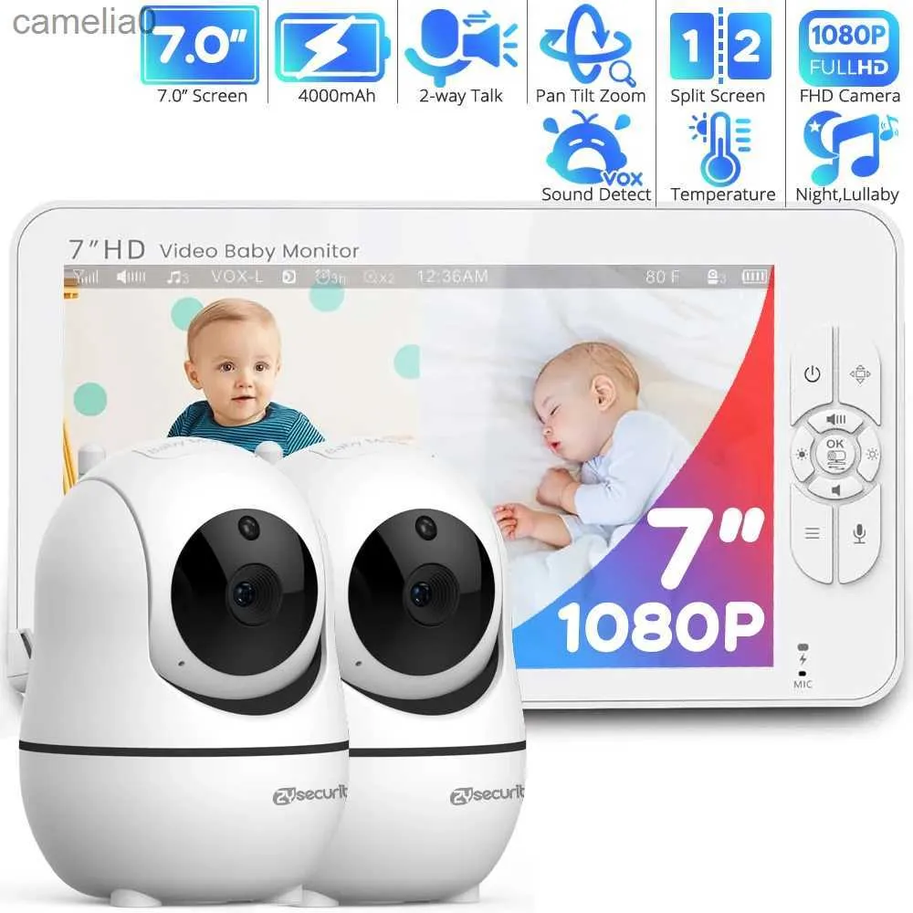 DHgate.com:7-Inch 1080P HD Split-Screen Baby Monitor with Pan-Tilt-Zoom ...