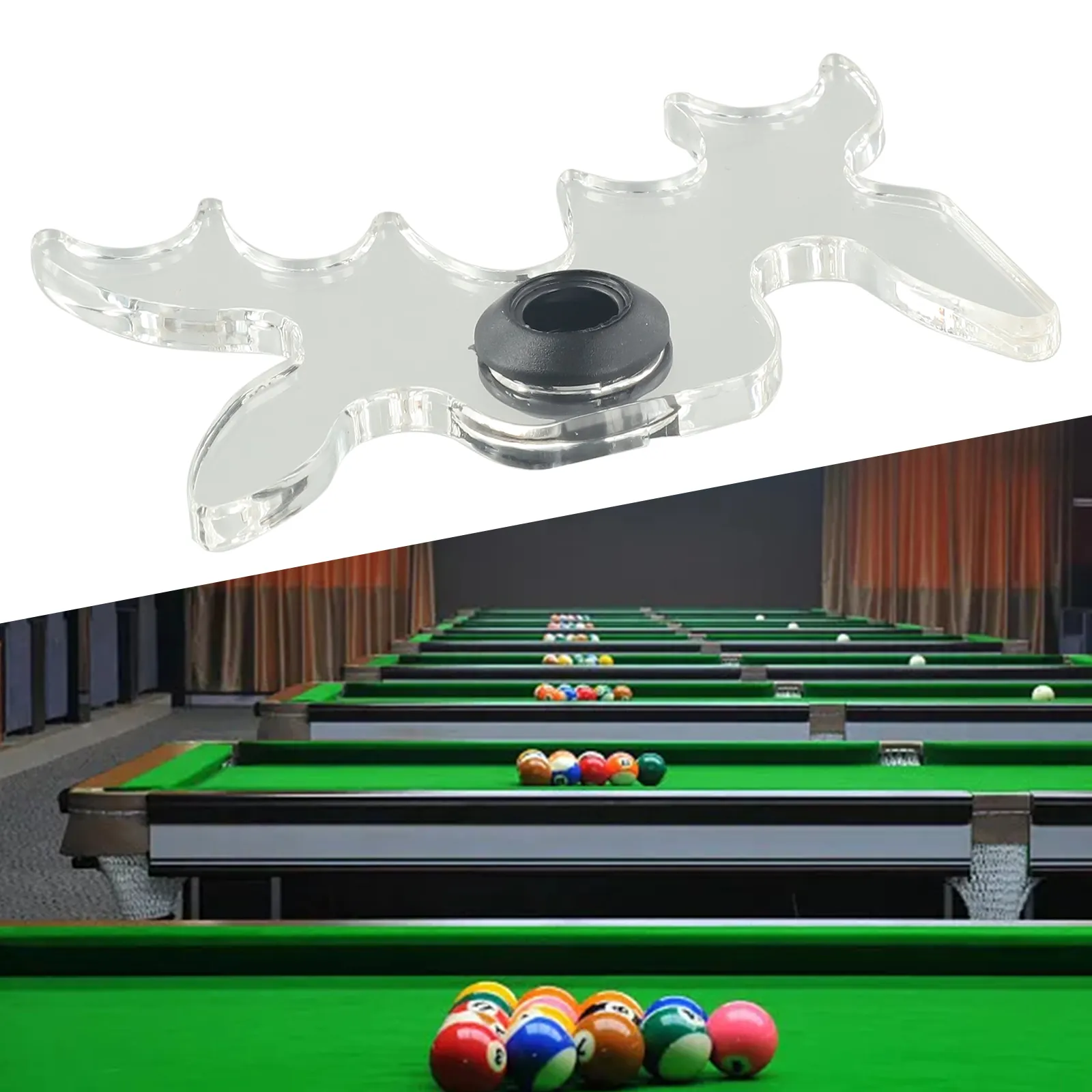 Durable Acrylic Moose Head Billiard Cue Bridge with 7 Adjustable Angles ...