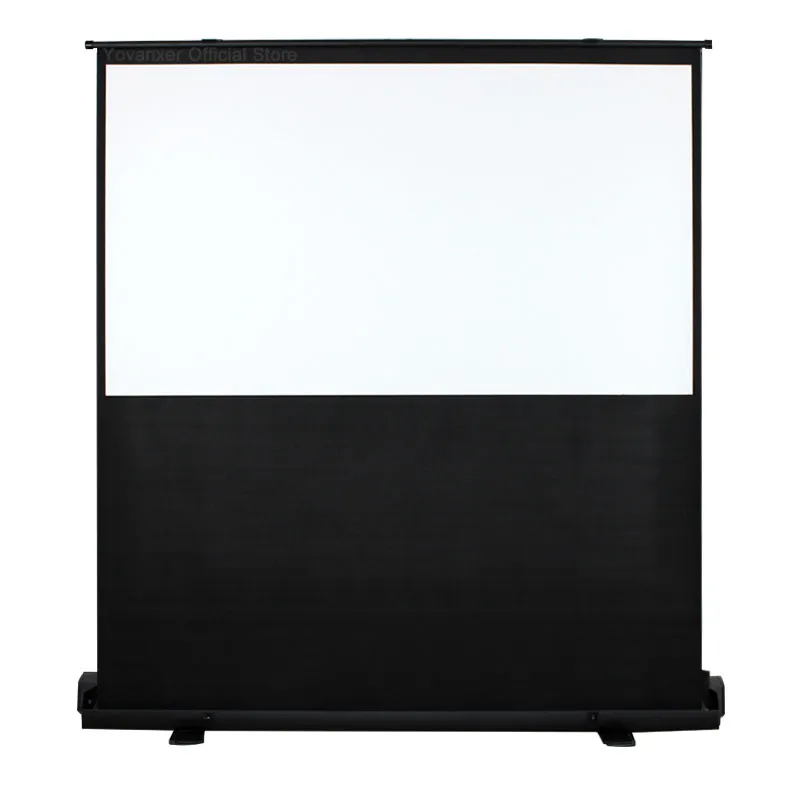 100 Inch Portable Projector Screen Floor Standing, Outdoor, White Fiber ...