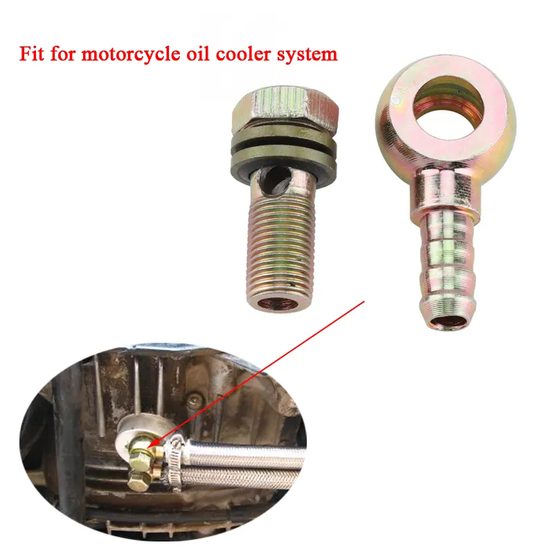 M12x1.25mm Motorcycle Oil Cooler Fittings Plugs and M8 Ball Head ...
