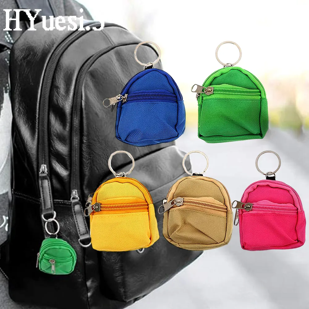 Mini Backpack Keychain Coin Purse - Cute Doll Bag for Women & Kids ...