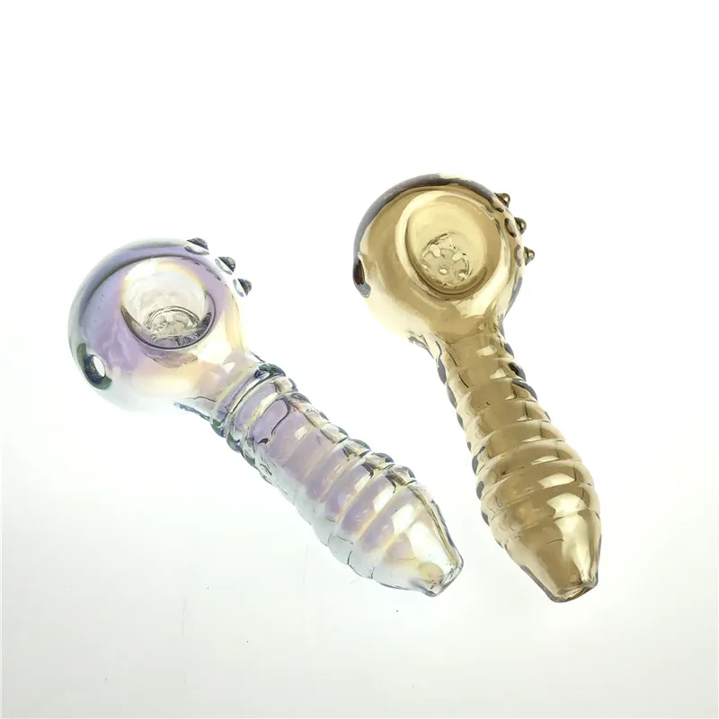 Colorful 4.3 Inch Glass pipe company with 40mm Big Bowl, Reflective ...