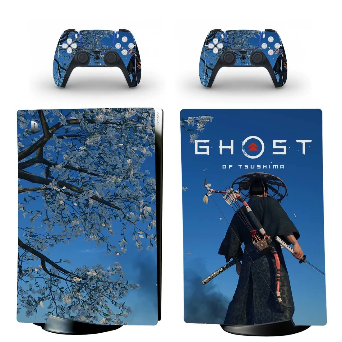 Ghost Of Tsushima PS5 Vinyl Skin Decal Cover For Console And 2 ...