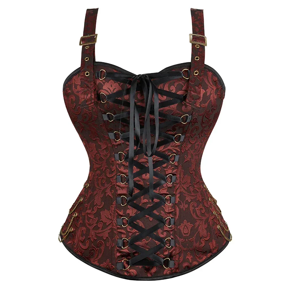 Floral Corset Top: Vintage Gothic Bustier, Plus Size Available. Shop ...