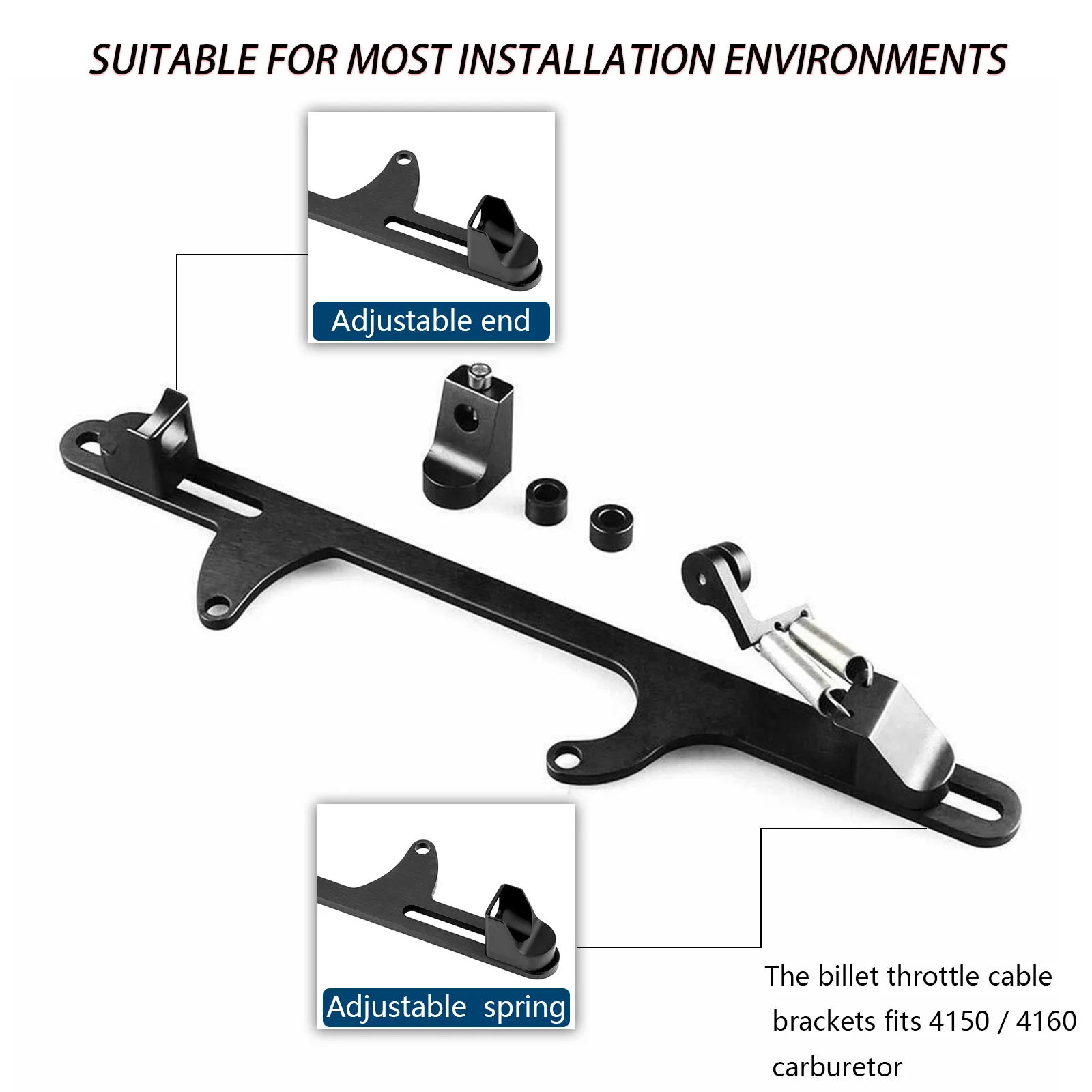 Sbc Throttle Cable Bracket Marketplace Throttle Bracket Holley 4150 ...