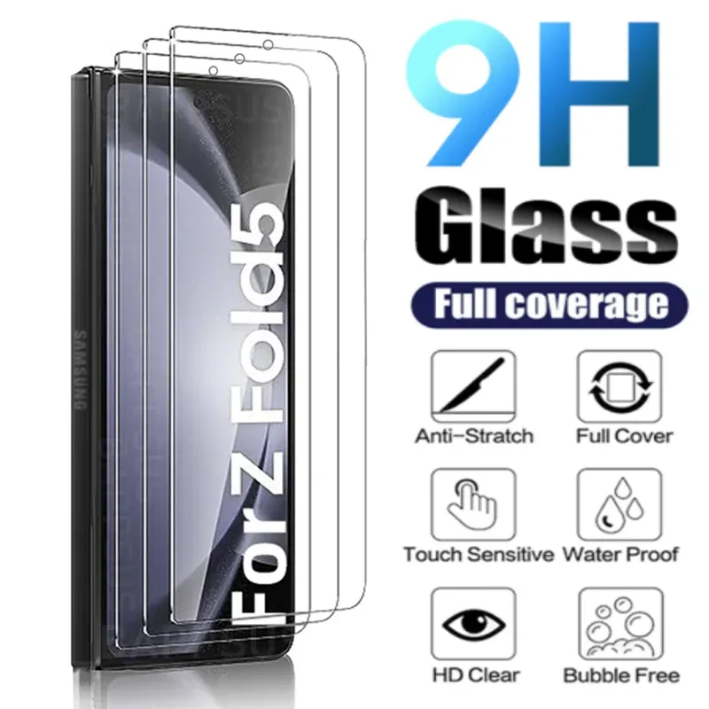 Tempered Glass Screen Protector for Samsung Galaxy Z Fold 5 Fold5 ZFold ...