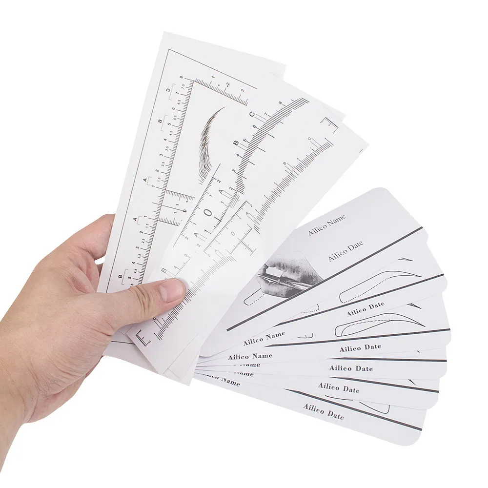 2024 Disposable Eyebrow Ruler Sticker - Precise Brows Shape Tool for ...