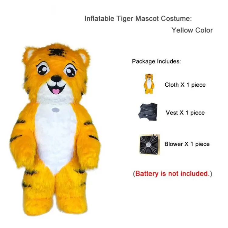 Inflatable Animal Costume Plush Fursuit Adult Mascot Party Cosplay 6 ft ...