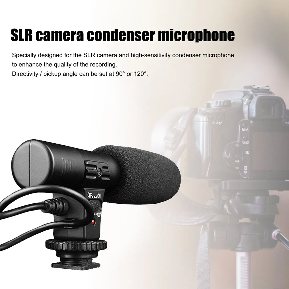 DHgate.com:MIC-01 Microphone for DSLR Cameras - Stereo Recording Mic ...