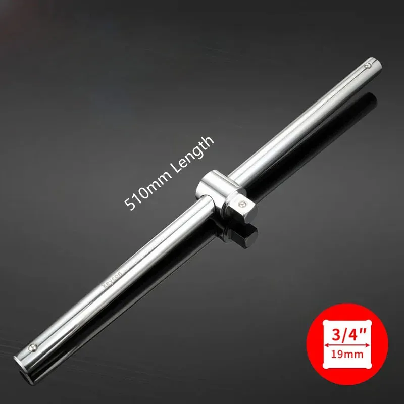 Heavy-Duty 510mm Sliding T-Bar Socket Wrench with 3/4 Drive for High ...