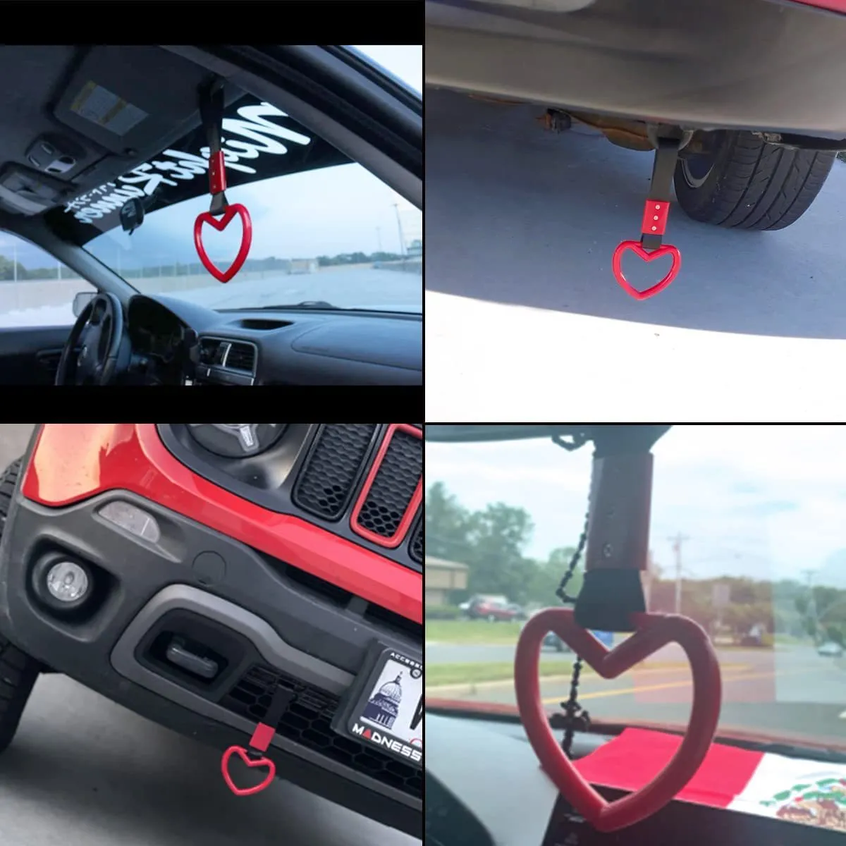 JDM Train Bus Handle Hand Strap Tsurikawa Ring Heart Styling Drift Auto ...