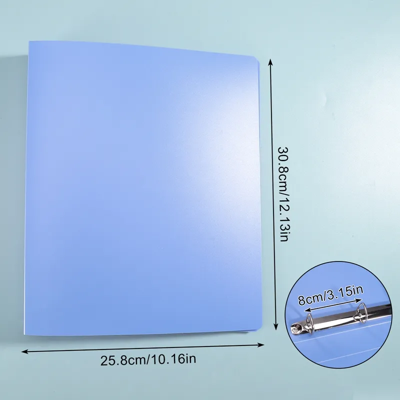 Wholesale Perforated Folder 4 Hole D Shaped Binder Transparent Shell PP ...