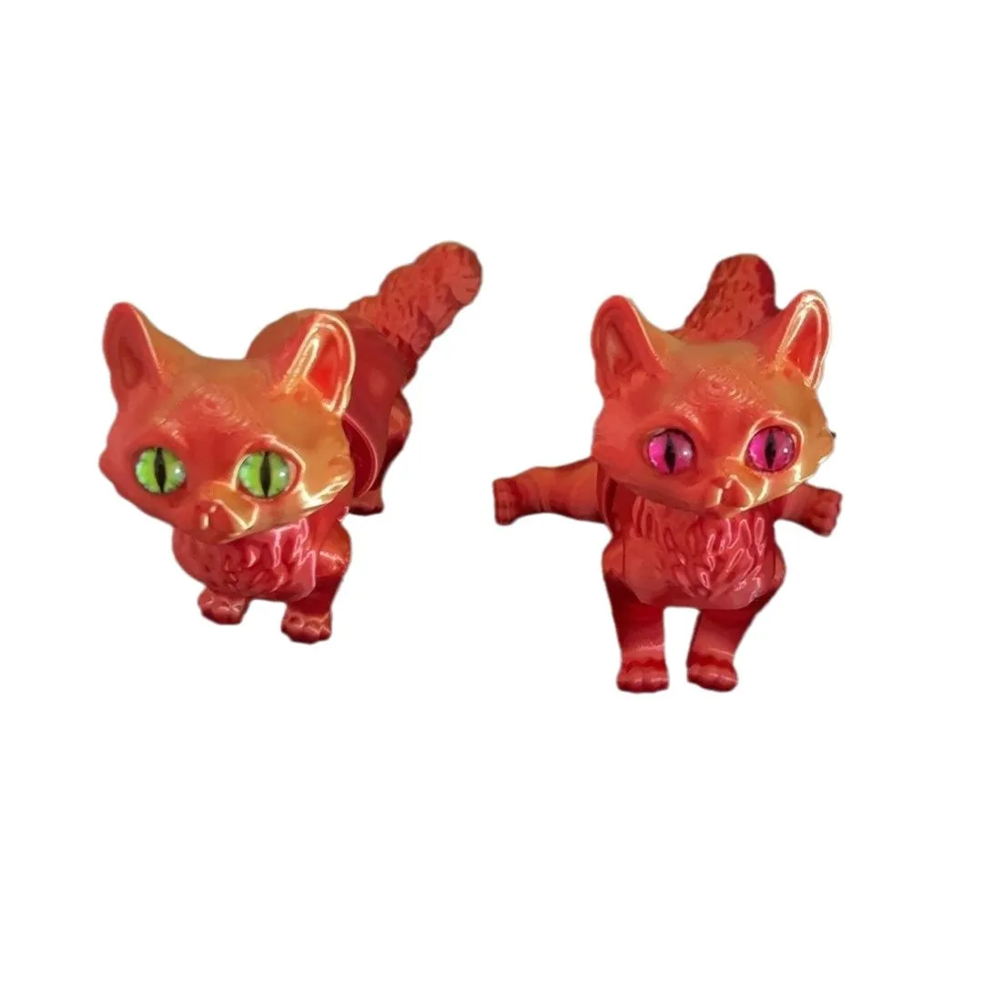 Creative 3D Printed Raggedy Doll Cat Full Body Joint, Free Swing ...