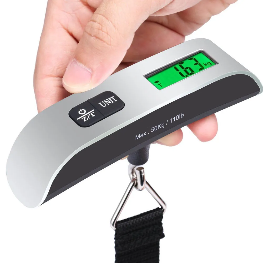 Portable Digital Luggage Scale - Accurate 110lb/50kg Handheld Travel ...