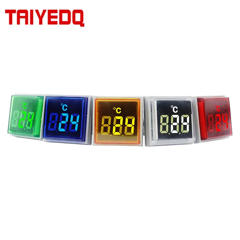 Square AC Temperature Indicator Light Measuring Liquid And Air ...