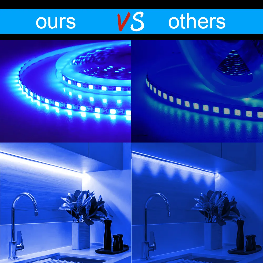 DHgate.com:5M Ultra-Thin 5V LED Strip Lights, 2835 120 LEDs/m, Cuttable ...