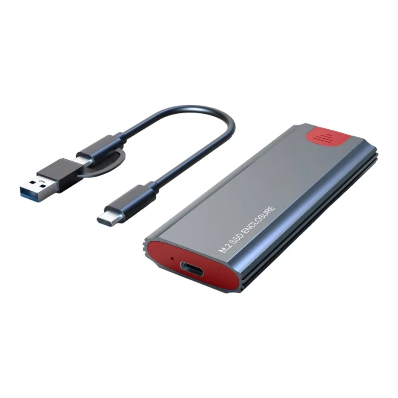 Aluminum NVMe SSD Enclosure Box Type C 3.1 Gen2 To PCIe For M2 NVME ...