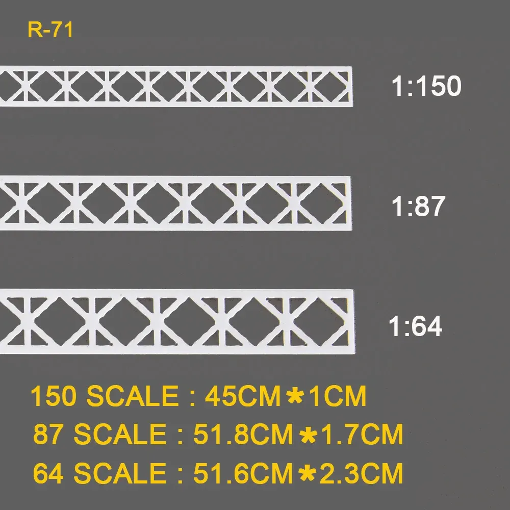 Ho Scale 1:64 DIY Architecture Building Model Material: Truss Bridge ...