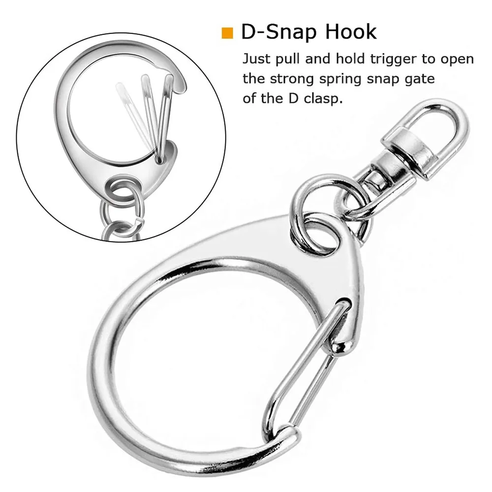 Lobster Clasp Keychain Clips: 100 Pack, 8 Shape... From Ddmymaster, $73 ...