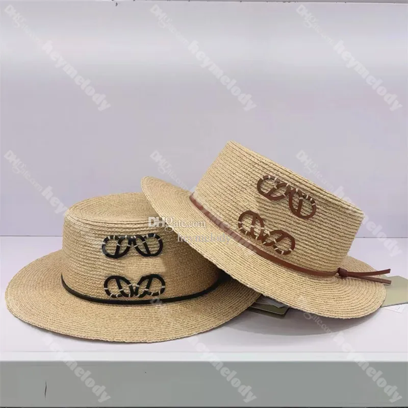 Chic Unisex Straw Bucket Hat, Wide Brim Sun Hat For... From Heymelody ...