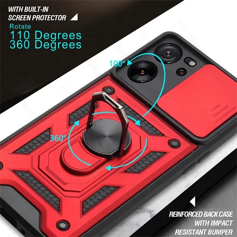 DHgate.com:Xiaomi 13T Pro Shockproof Case with Slide Camera Cover ...