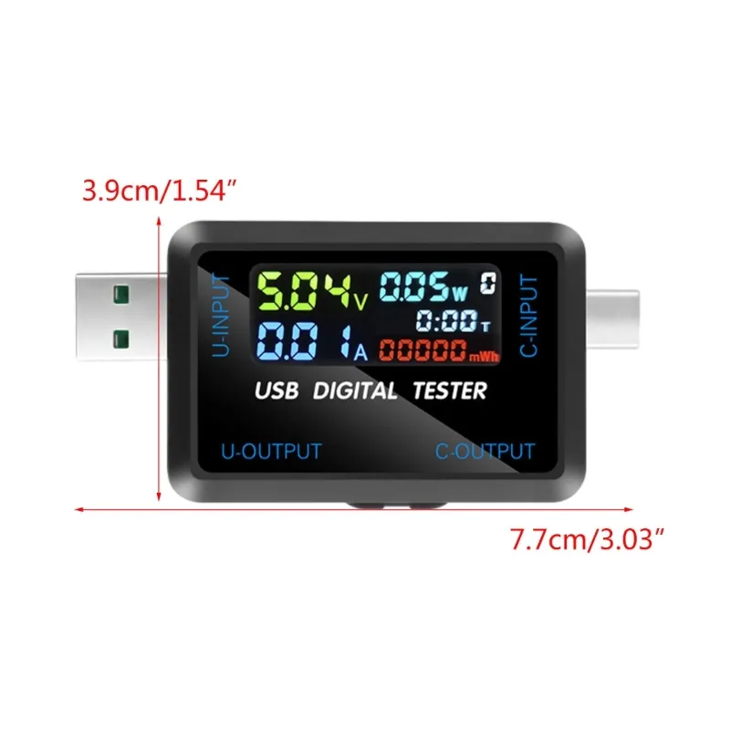 Battery Capacity Tester USB C/USB Tester Power Meter 4.5 36V 0 5A ...