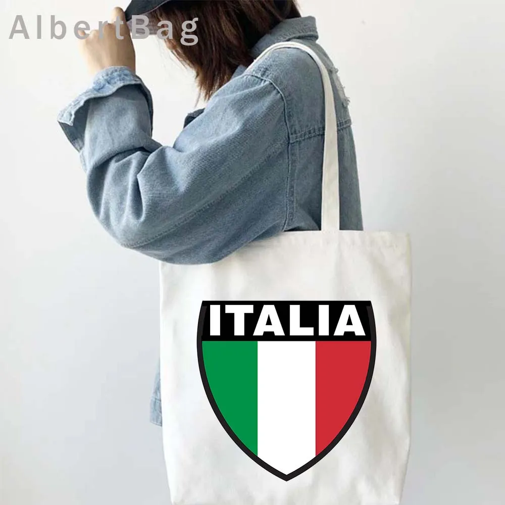 Wholesale Italian Genoa Circle Heart Canvas Tote Bag With Italy Flag ...