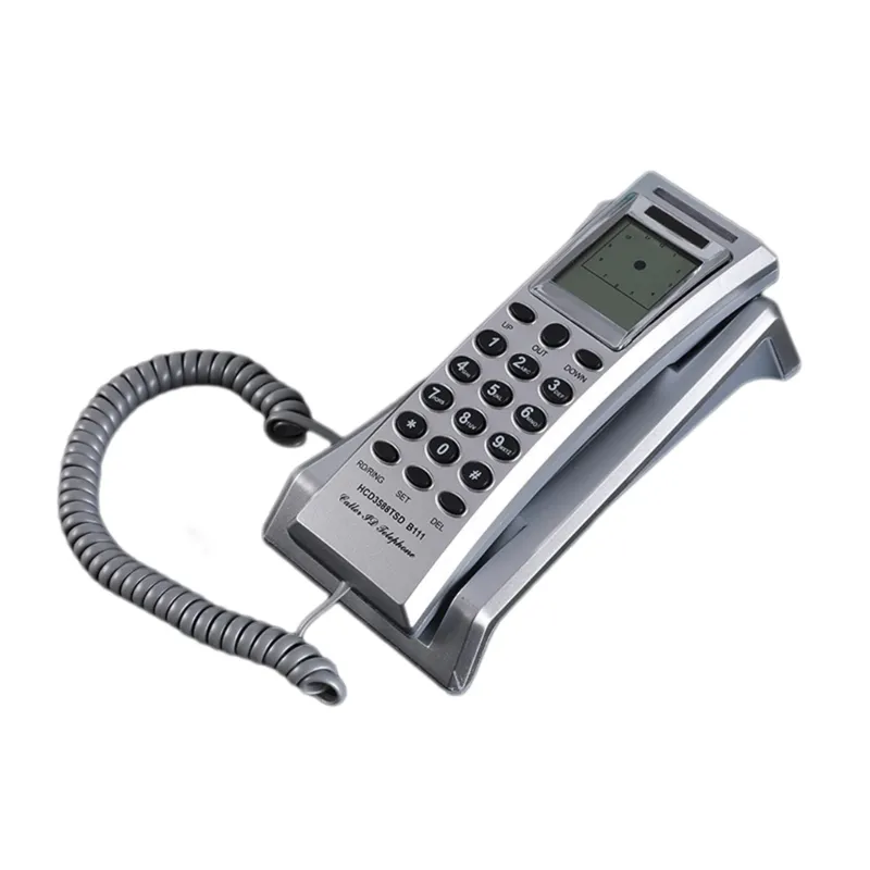 Sleek Wall-Mounted Corded Landline Phone for Reliable Communication at ...